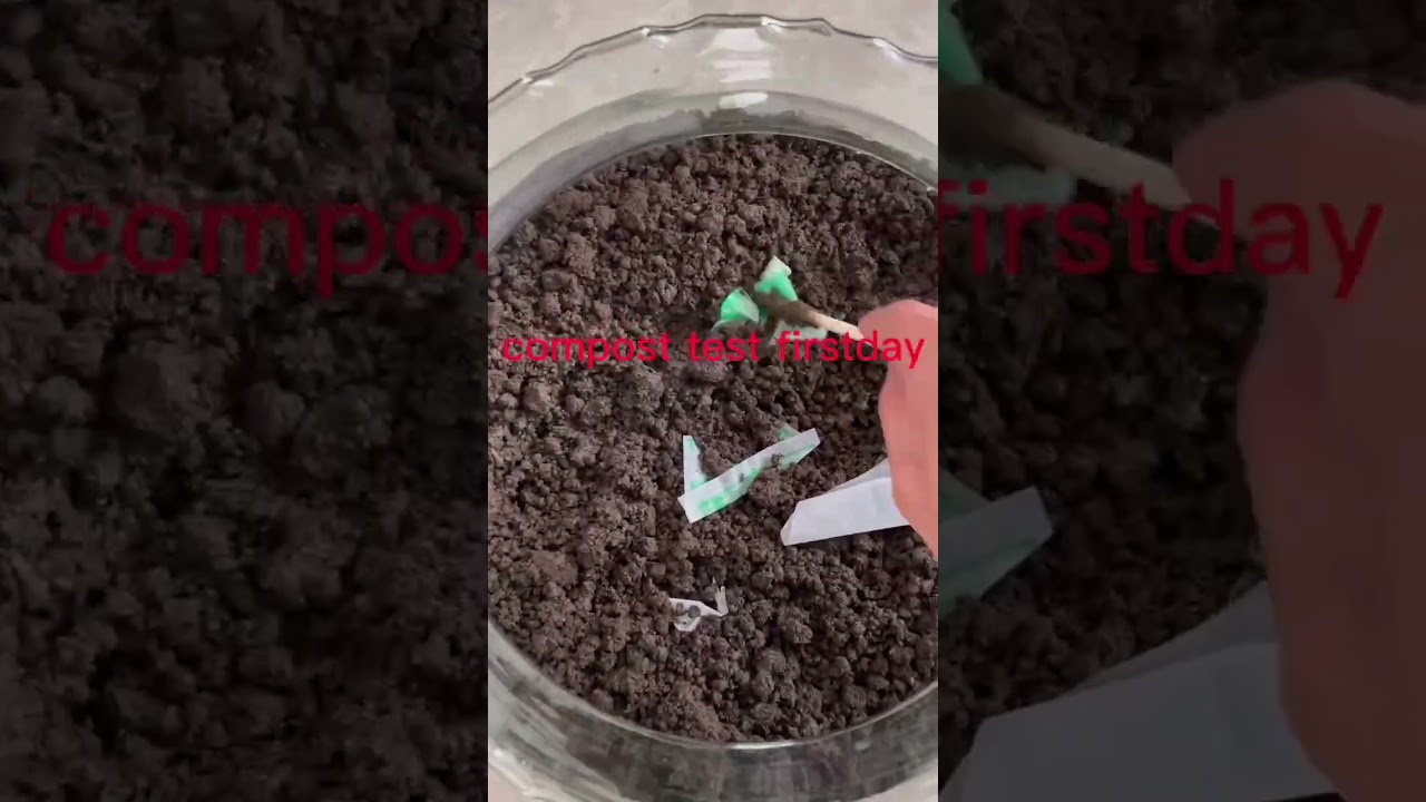 compost test of compostable bag