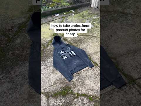 how to take professional product photos for your clothing brand cheap! #clothingbrand #streetwear