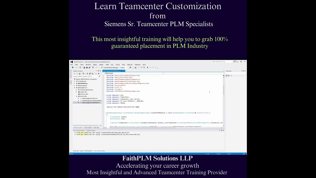 Teamcenter Customization Training By FaithPLM