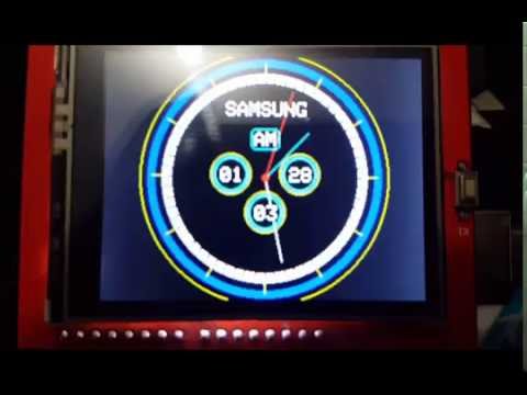 Analog Clock Ver.2 With Arduino Uno + TFT LCD Shield 2.4" Adafruit