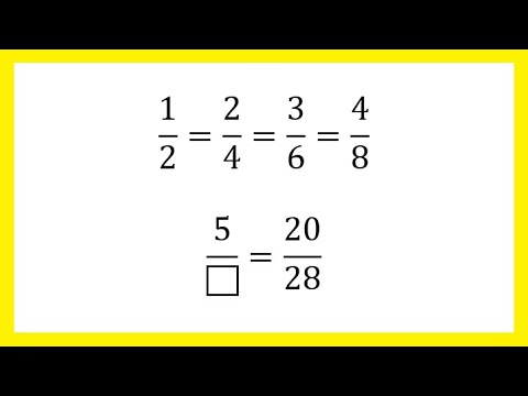 Fractions 2: What is an equivalent fraction, how to get equivalent fractions