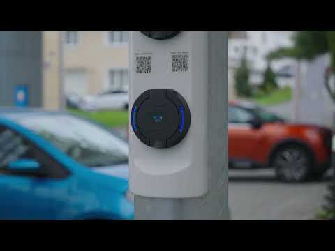 CUBISH STREET - AC charging station integrated into the lighting mast