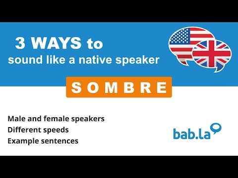 SOMBRE pronunciation | Improve your language with bab.la