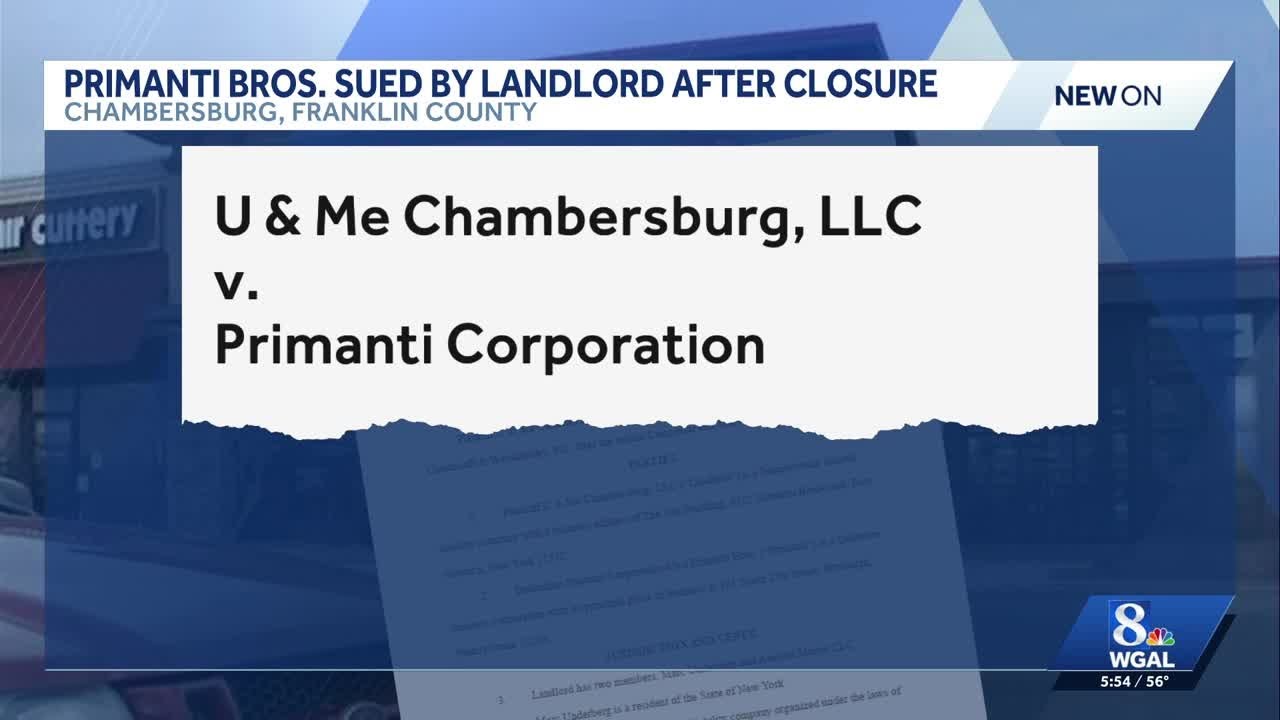 Primanti Bros. sued after sudden closure of Chambersburg location