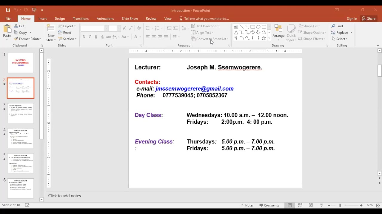 Systems Programming Lecture1