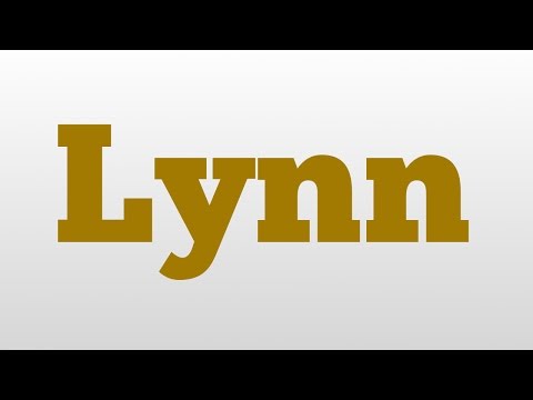 Lynn meaning and pronunciation