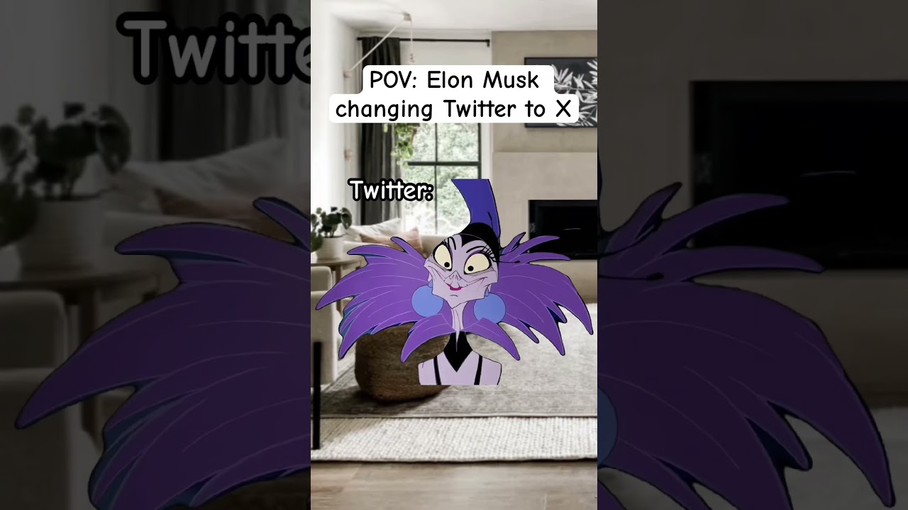 Elon changing Twitter to X 😂 #funny #memes #shorts #X #twitter #elonmusk #emperorsnewgroove