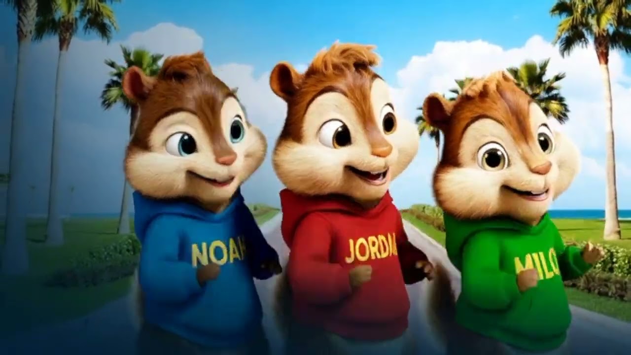 Chipmunks at gas pump