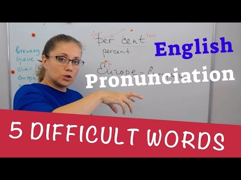 5 MOST DIFFICULT English Words to Pronounce | Learn English Online