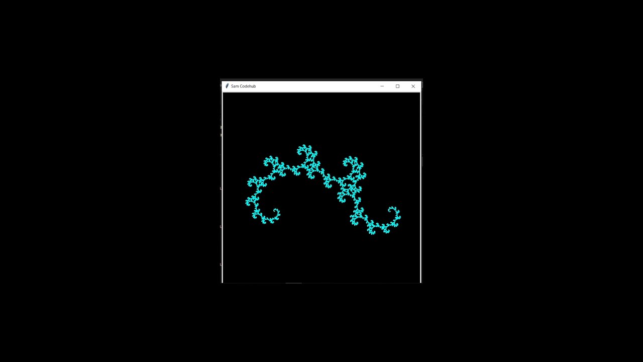 Python turtle dragon tail drawing