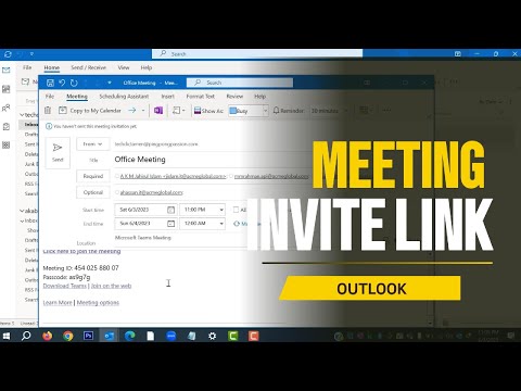 How to send meeting invite in outlook 365