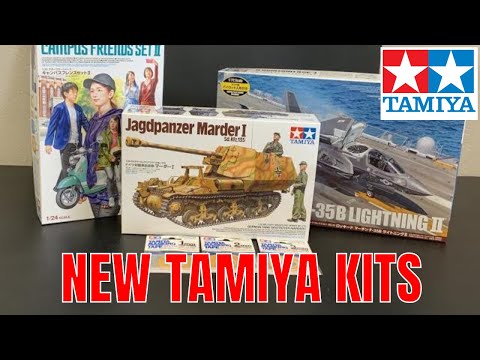 New Tamiya Model kits Including the Marder I and F35 (Model kit preview )
