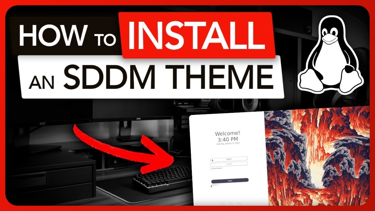 💡 How to install an SDDM theme on linux
