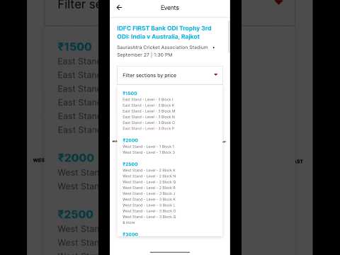 how to book ind vs Australia 3rd ODI At  RAJKOT 27 September 2023 #shorts #cricket #booking #3rdodi