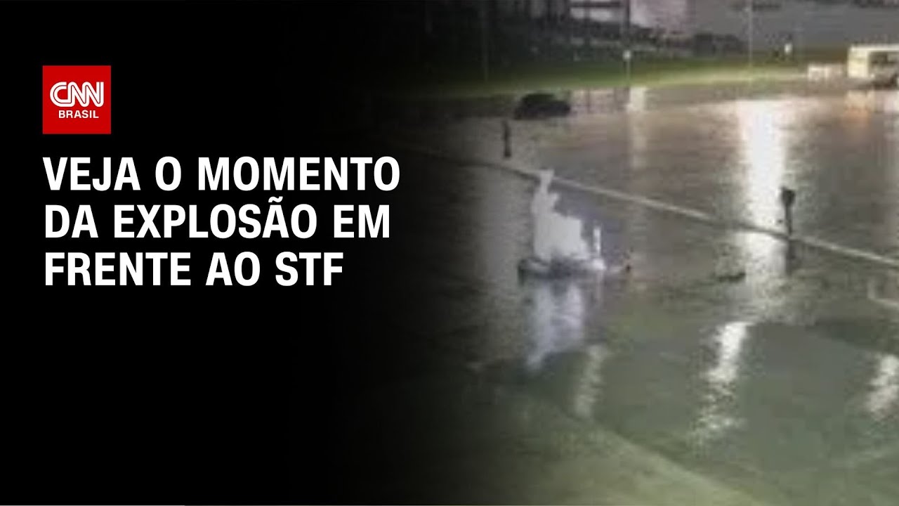 Veja novas imagens do atentado de homem-bomba contra o STF | CNN Brasil