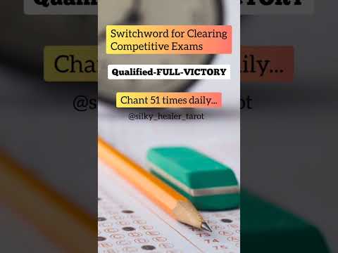 Switchword for clearing Competitive Exams