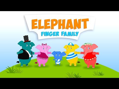 Elephant Finger Family Song – Animal Finger Family Collection by Kids ...