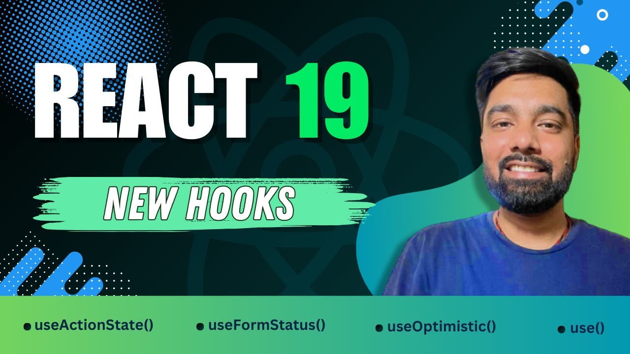 React 19 Hooks useActionState, useFormStatus, useOptimistic, use (Hindi)