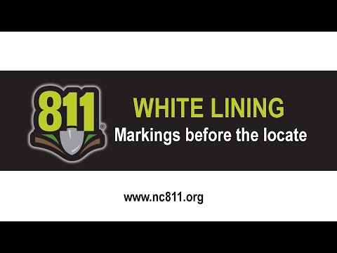 White lining, Markings before the locate