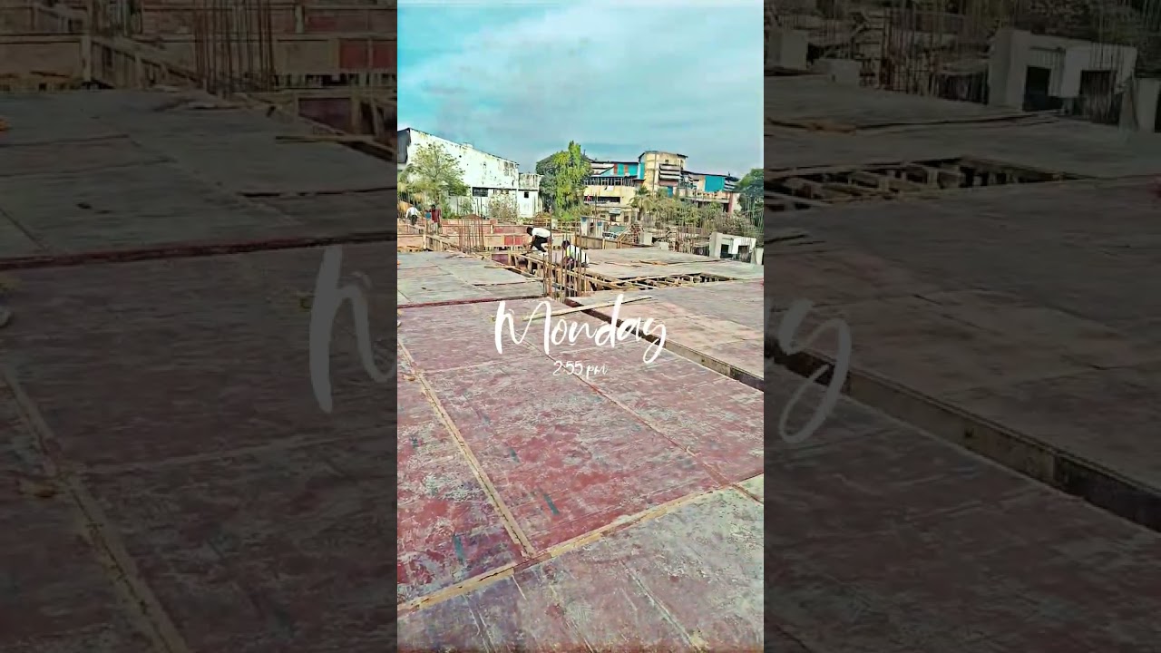 Slab and Tie beam shuttering work #construction #civilengineer