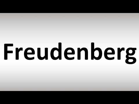How to Pronounce Freudenberg