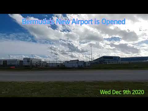 First plane landing at Bermuda's new airport