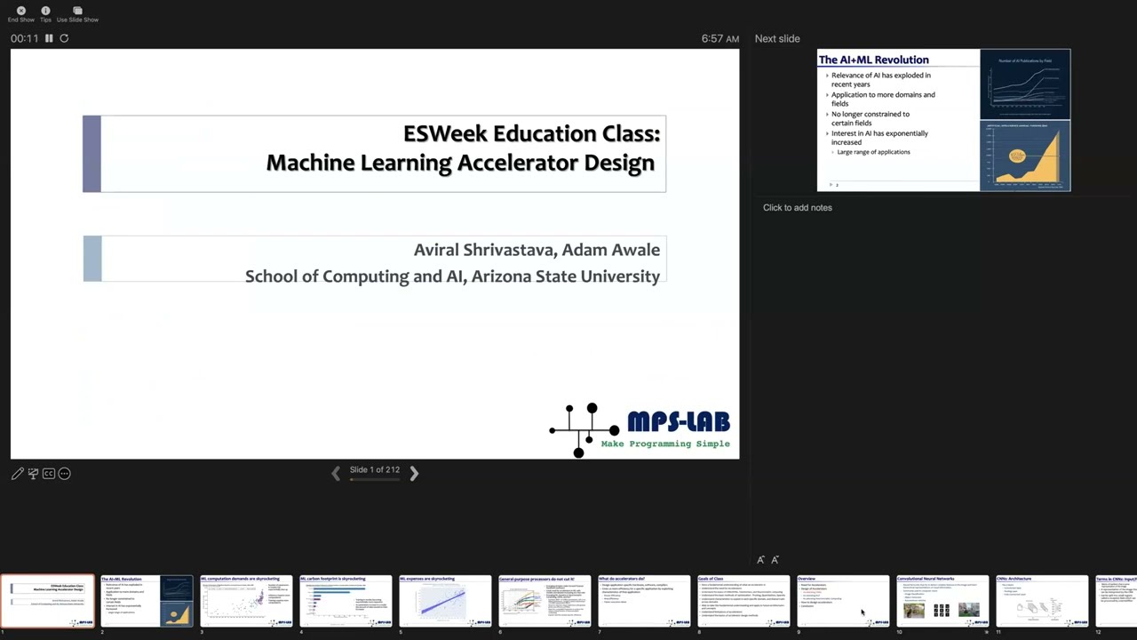 EC7 Machine Learning Accelerator Design