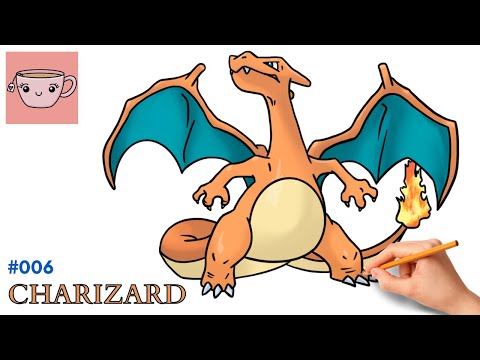 How To Draw Charizard | Pokemon #006 | Easy Step By Step Drawing Tutorial