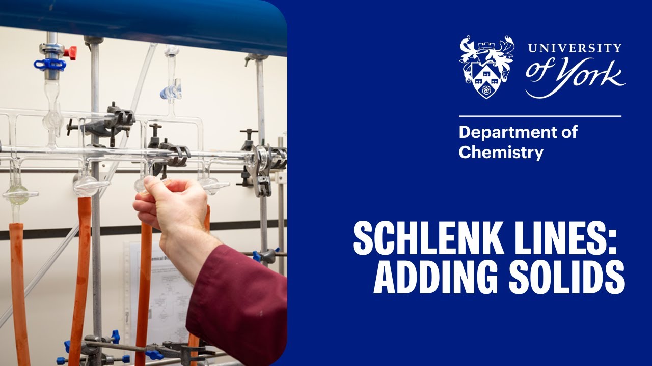 Schlenk lines: Adding solids