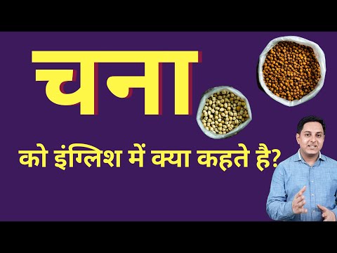 चना को इंग्लिश में क्या कहते हैं ? chana ko English mein kya kahate hain | Spoken English classes