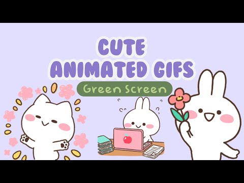 Cute Animated Gifs | Green Screen✿