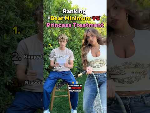 RANKING BEAR Minimum VS Princess Treatment!👸