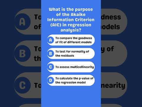 What does the Akaike Information Criterion (AIC) do in regression?