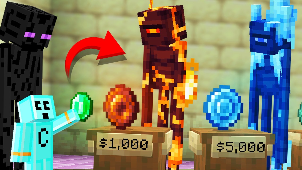 Minecraft but you Buy Endermen