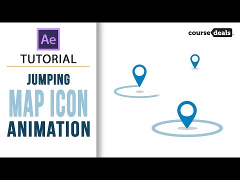 How to make Location Map Icon Aimation | After Effect Tutorials | Course Deals