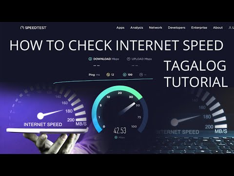Internet Test Speed Tagalog Tutorial | Speedtest.net