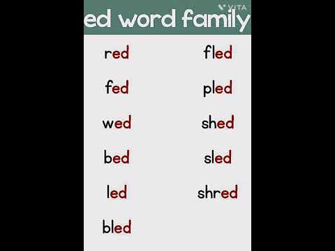 Teo letter words 'ed' #shorts#phonic#english#educational