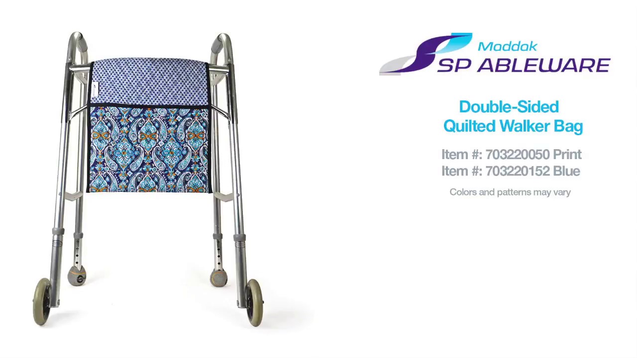 Maddak Double-Sided Quilted Walker Bag