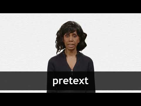 PRETEXT - Definition & Translations | Collins English Dictionary
