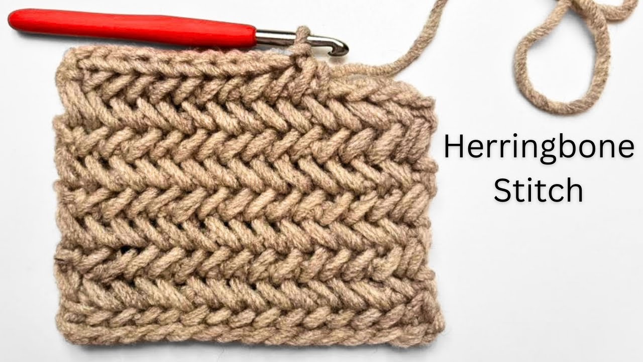 The HERRINGBONE STITCH | Crochet Stitches Tutorial