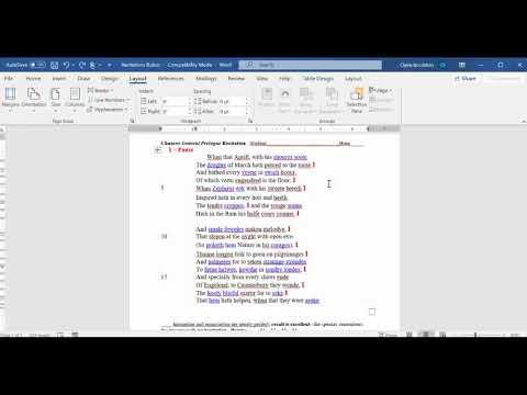 The Canterbury Tales Pronunciation Guide