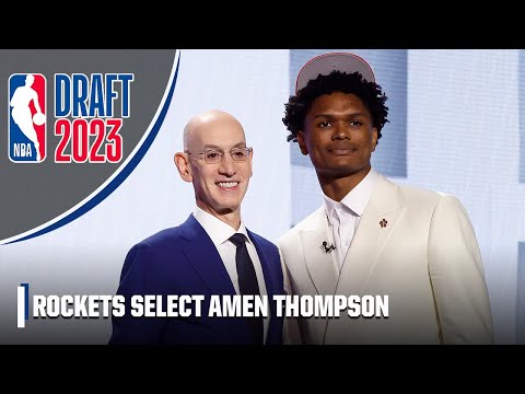 The Houston Rockets select Amen Thompson with No. 4 overall pick | 2023 NBA Draft