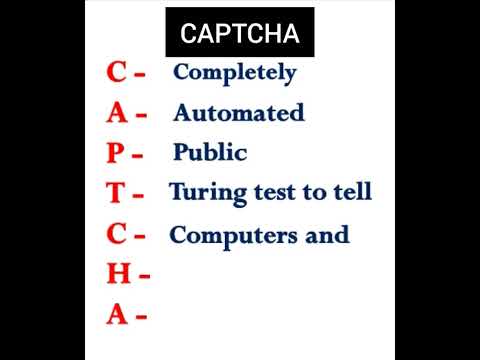 Full Form of Captcha #shorts #shortsvideo