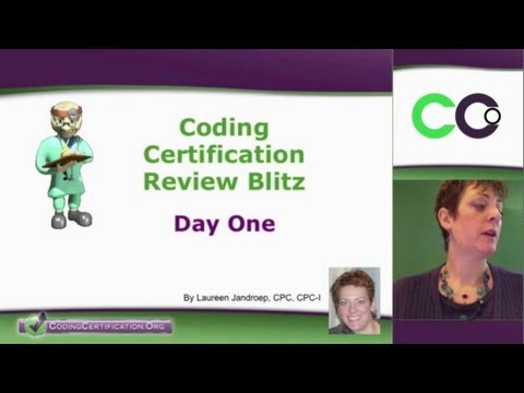 Medical Coding Certification Review Blitz Video Courses — Part 1