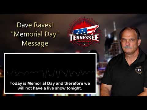 SPECIAL Memorial Day Message