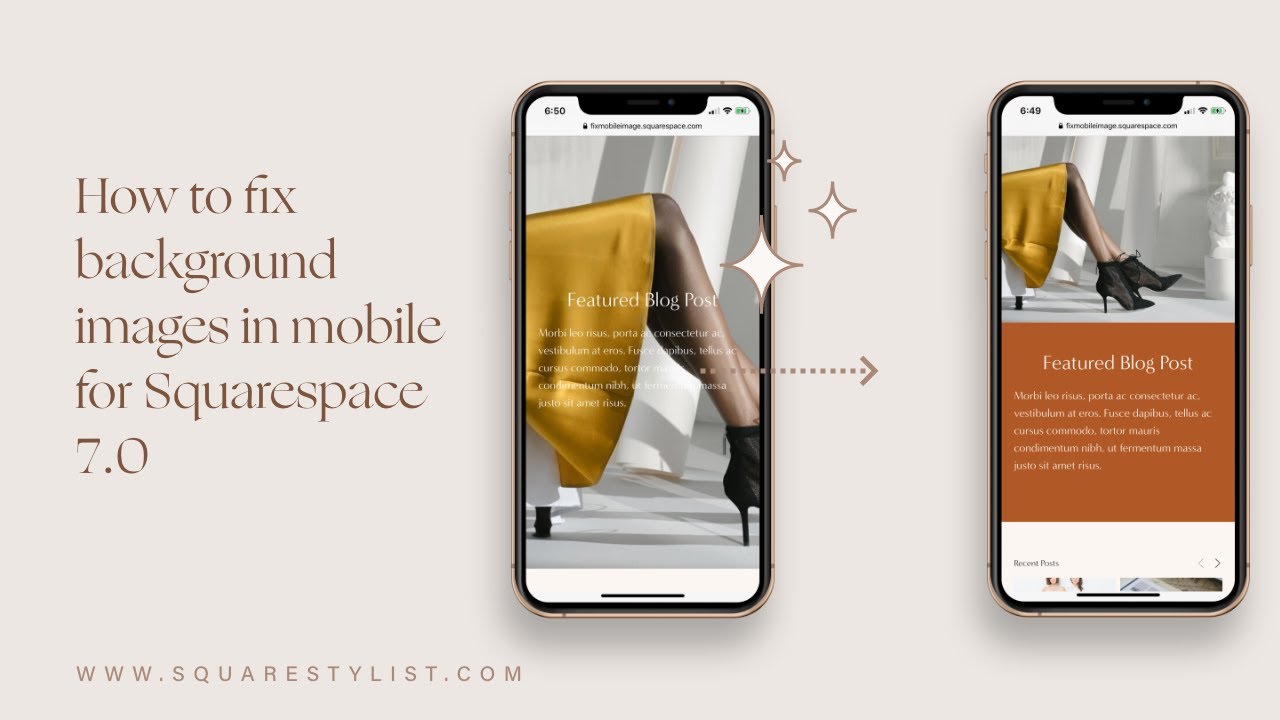 How to Fix or Reposition Background Images In Mobile For Squarespace 7.0