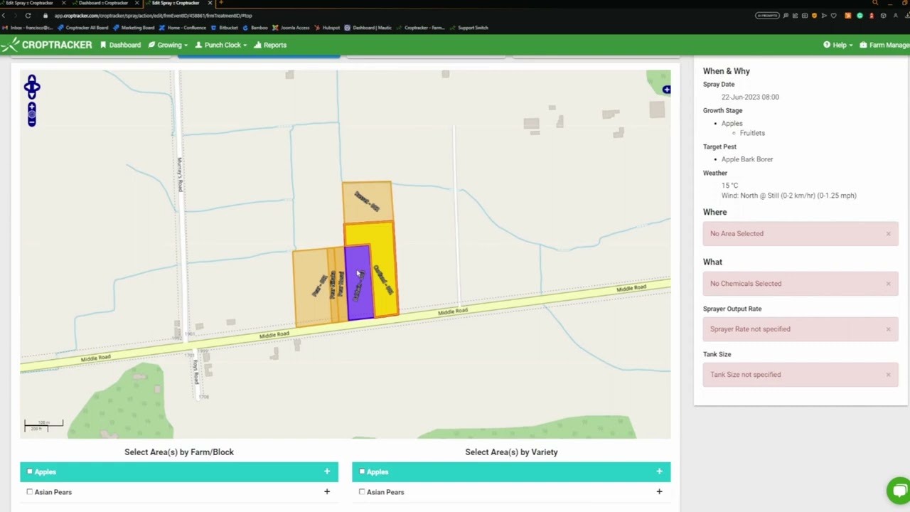 Spray Record Tracking with Croptracker