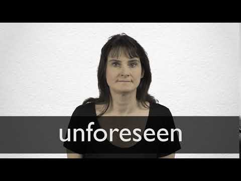 UNFORESEEN definition in American English | Collins English Dictionary