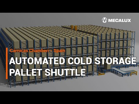 A fully automated cold store for meat products