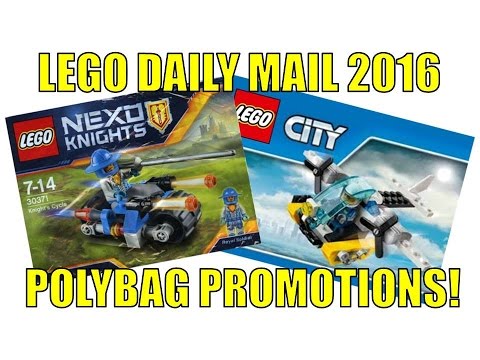 LEGO 2016 DAILY MAIL NEWSPAPER LEGO POLYBAG PROMOTION NEWS UPDATE